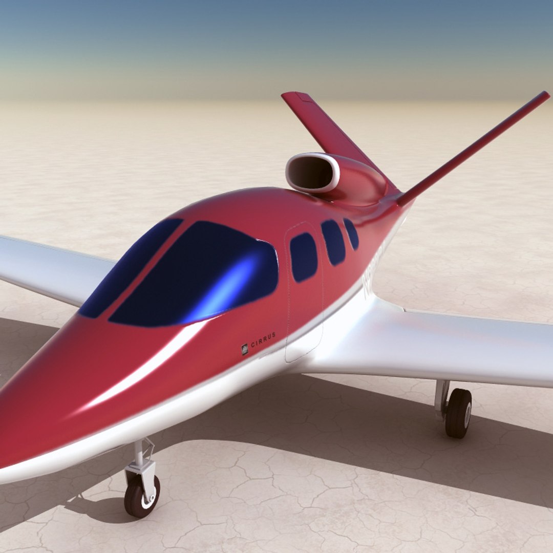 3d Realistic Cirrus Vision Sj50 Model