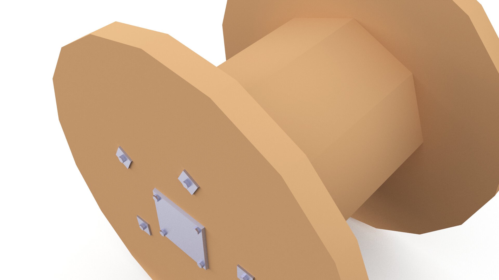 Spool Cable Wooden 3D Model - TurboSquid 1525759