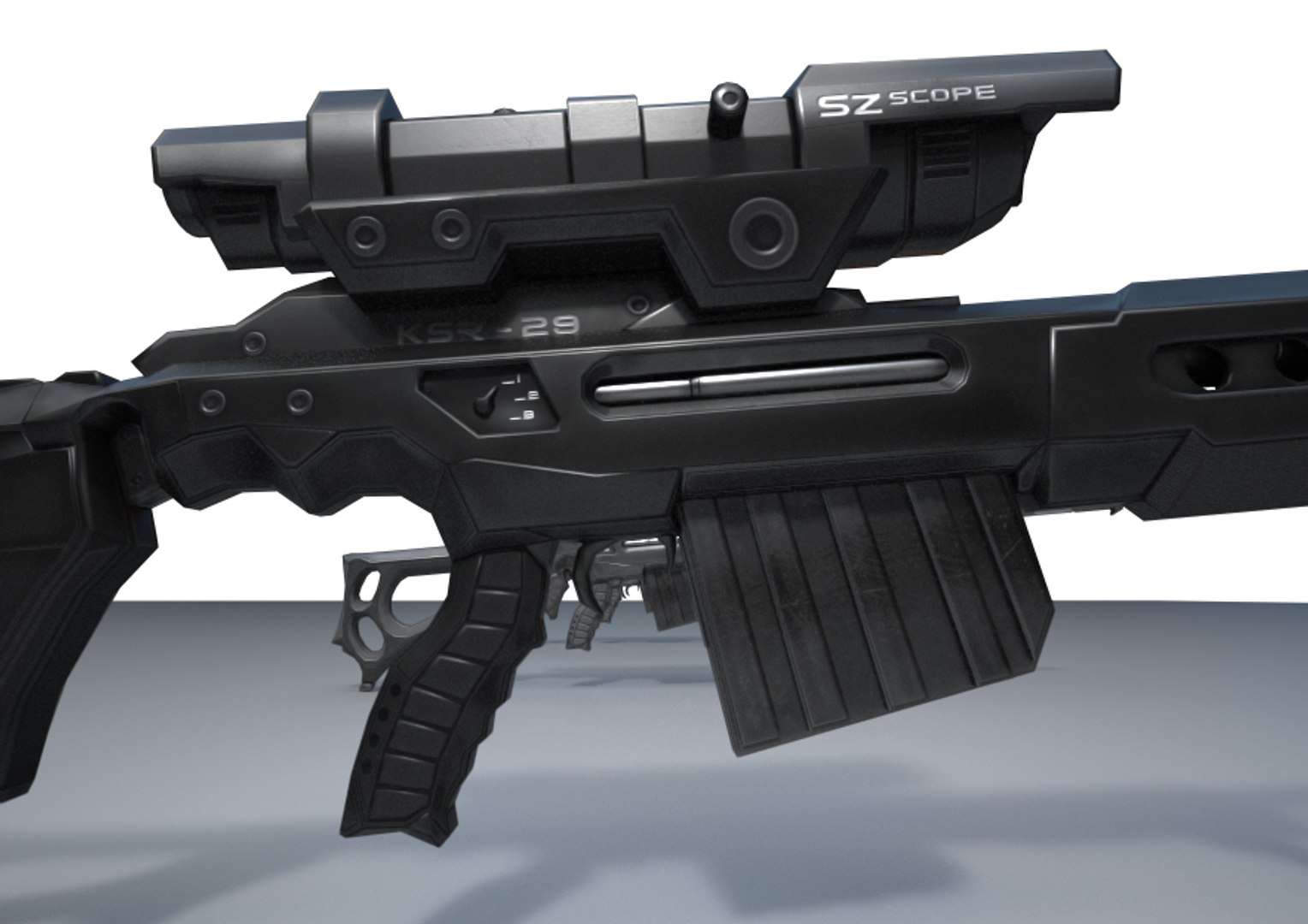 3d 3ds Sniper Rifle