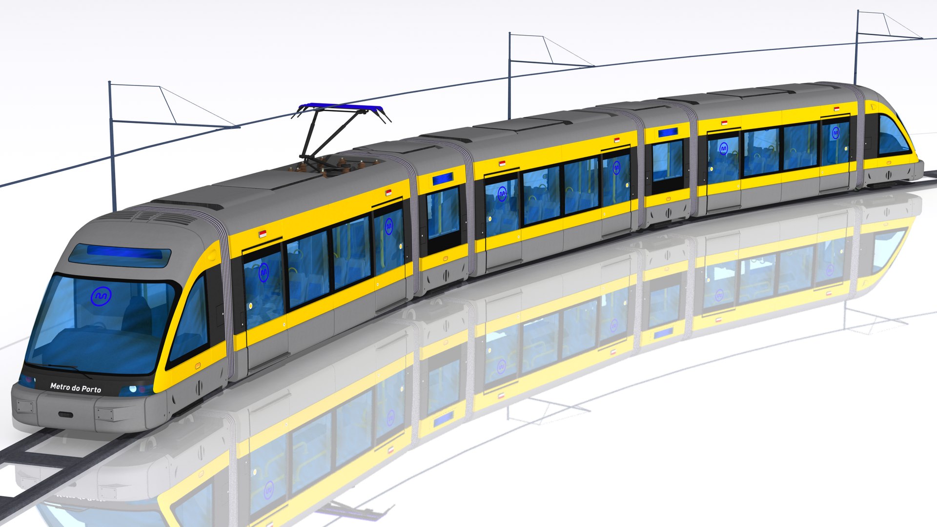 3D Bombardier Eurotram - Metro Do Porto - Portugal - TurboSquid 2367808