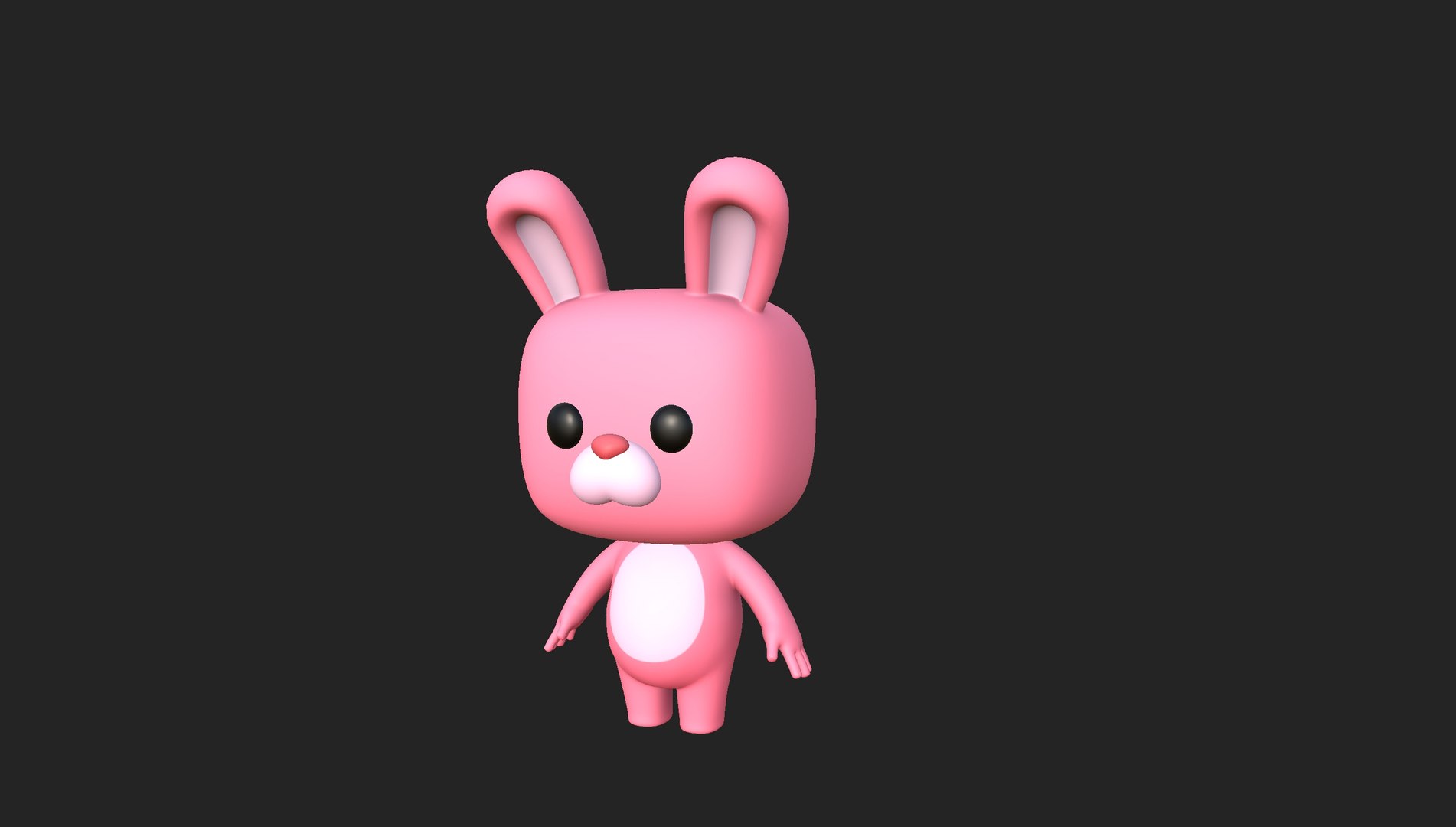 3D Cartoon Rabbit model - TurboSquid 2000110