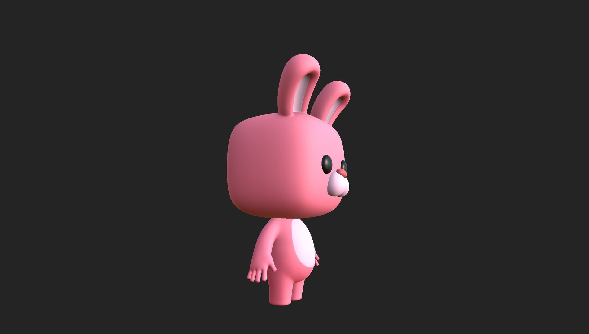 3D Cartoon Rabbit model - TurboSquid 2000110