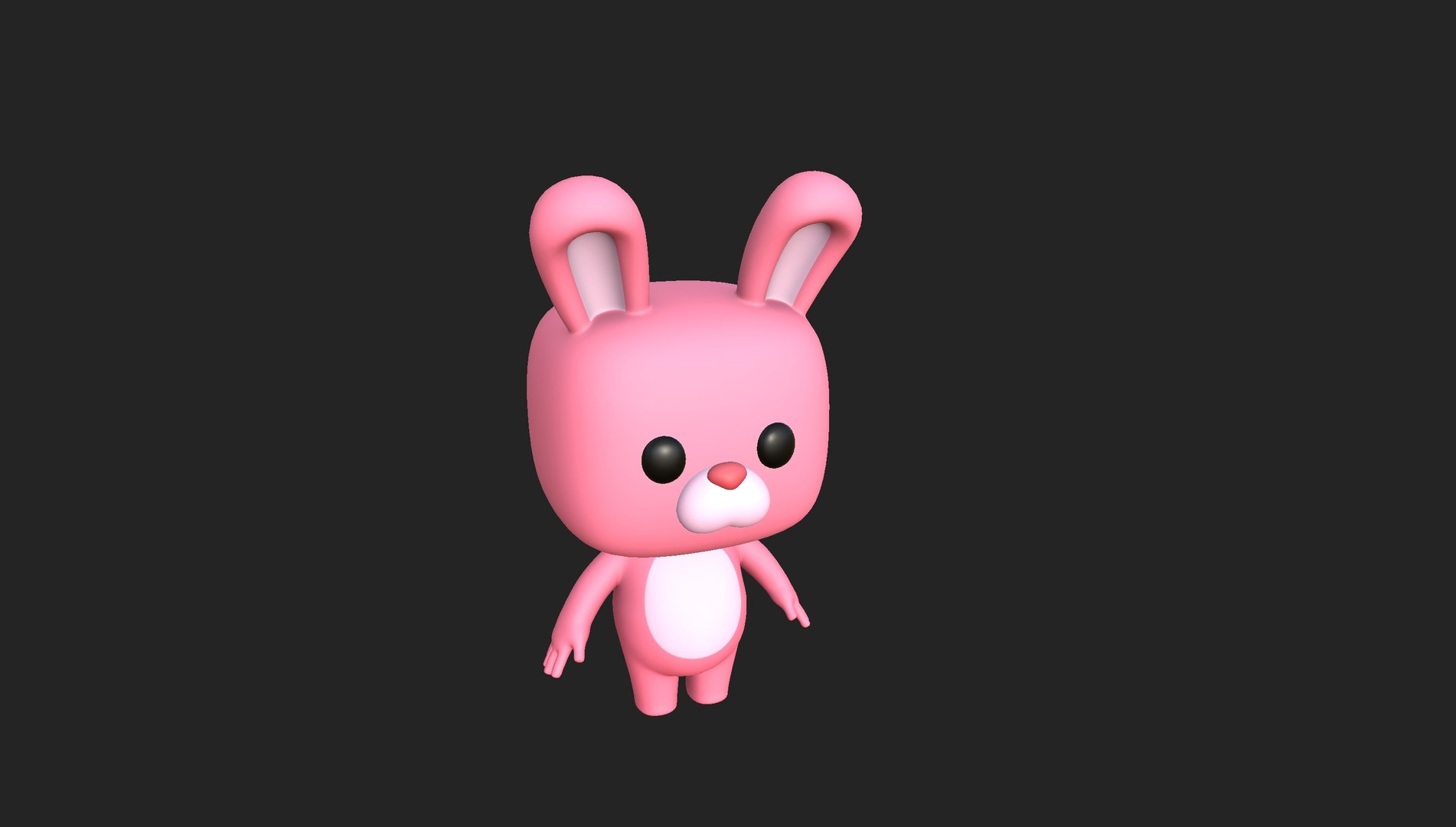 3D Cartoon Rabbit model - TurboSquid 2000110