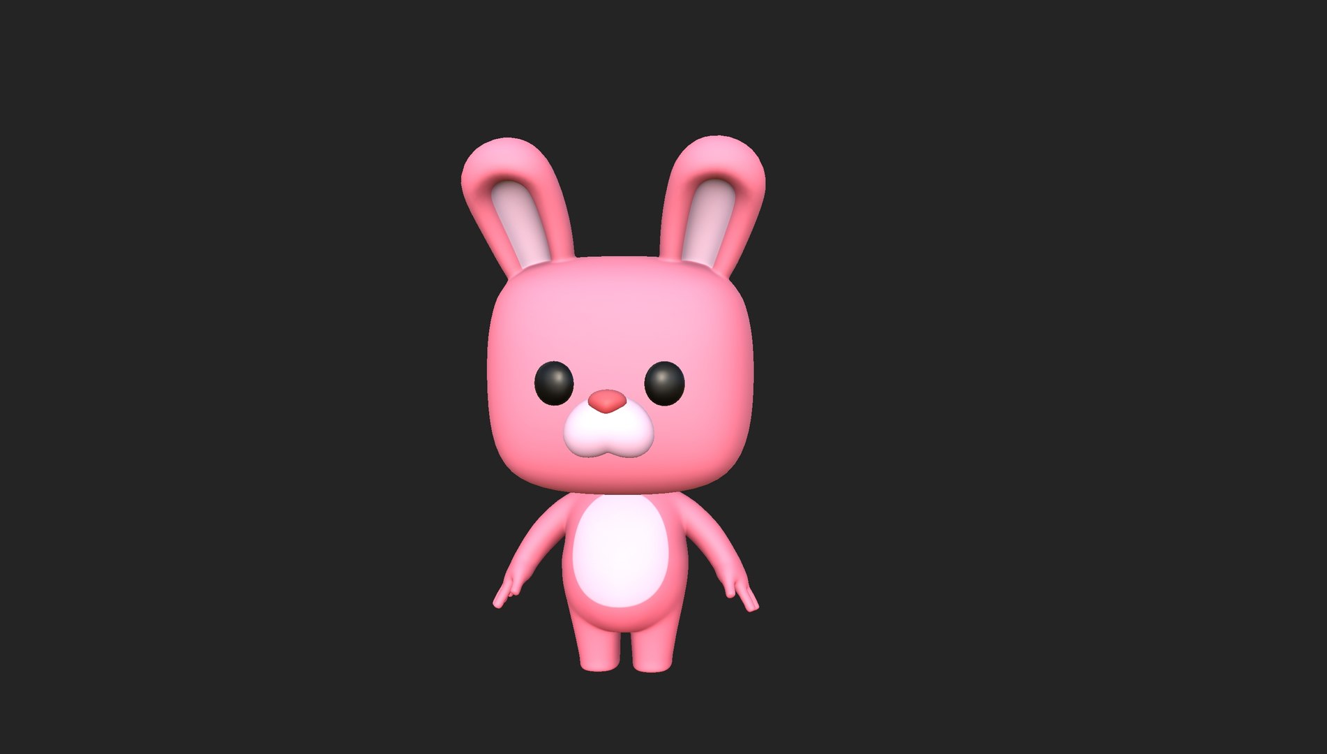 3D Cartoon Rabbit model - TurboSquid 2000110