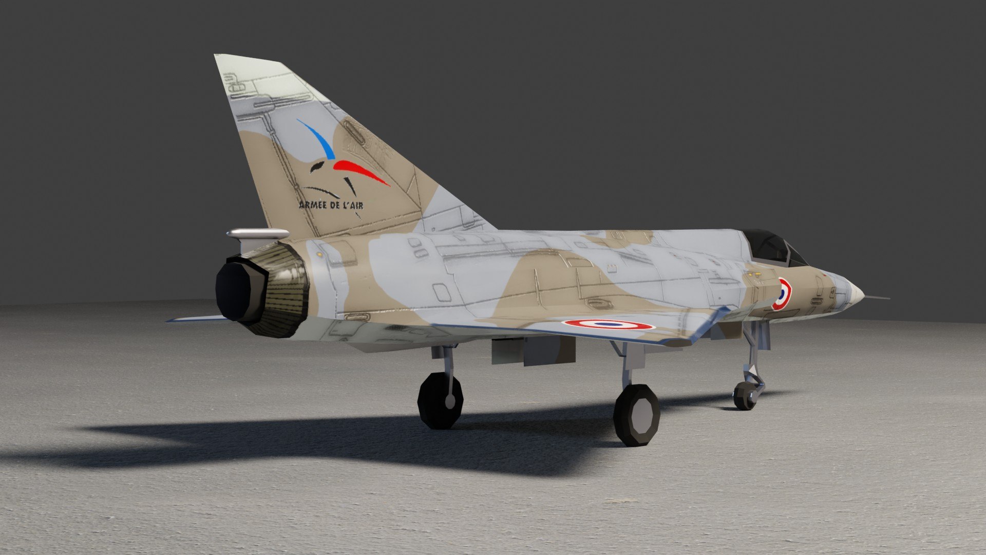 3D Dassault Mirage III Lowpoly Jet Fighter Model - TurboSquid 1870028