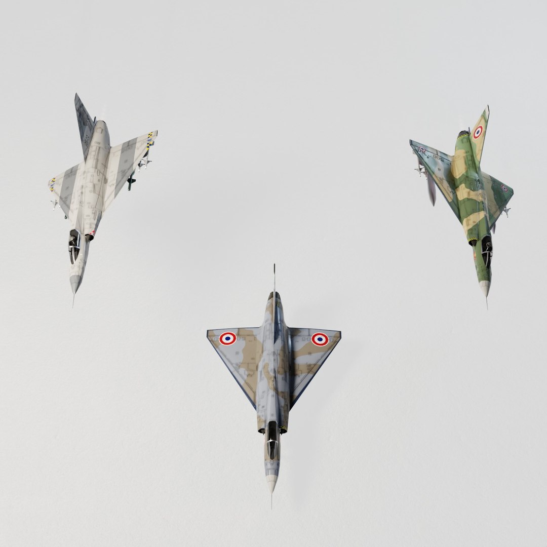 3D Dassault Mirage III Lowpoly Jet Fighter Model - TurboSquid 1870028