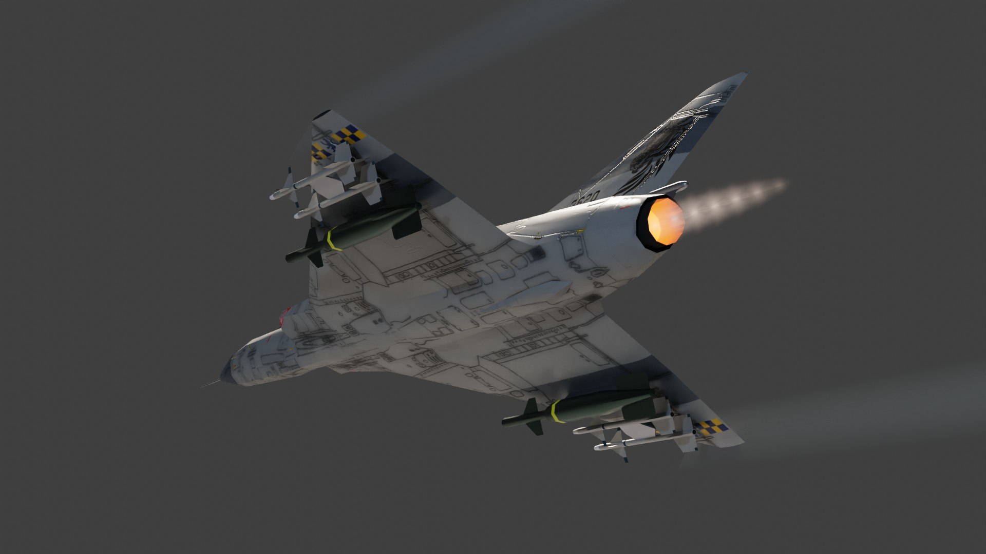 3D Dassault Mirage III Lowpoly Jet Fighter Model - TurboSquid 1870028