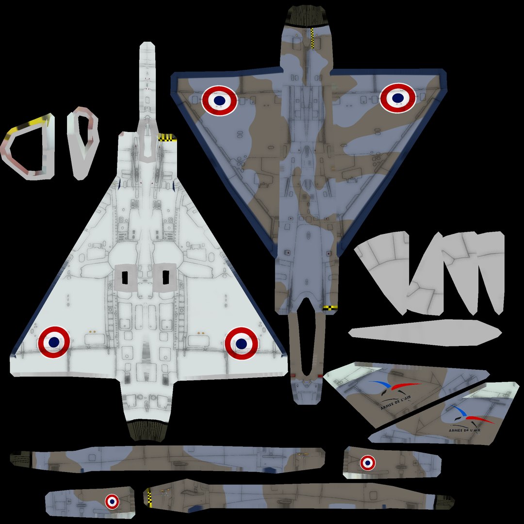 3D Dassault Mirage III Lowpoly Jet Fighter Model - TurboSquid 1870028