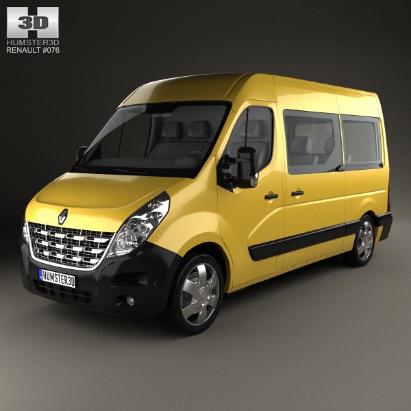 van passenger renault 3d model
