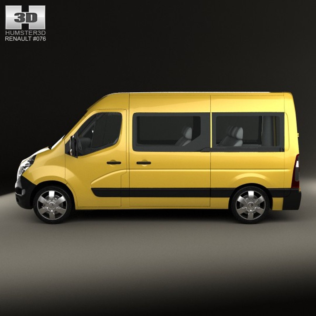 Van Passenger Renault 3d Model
