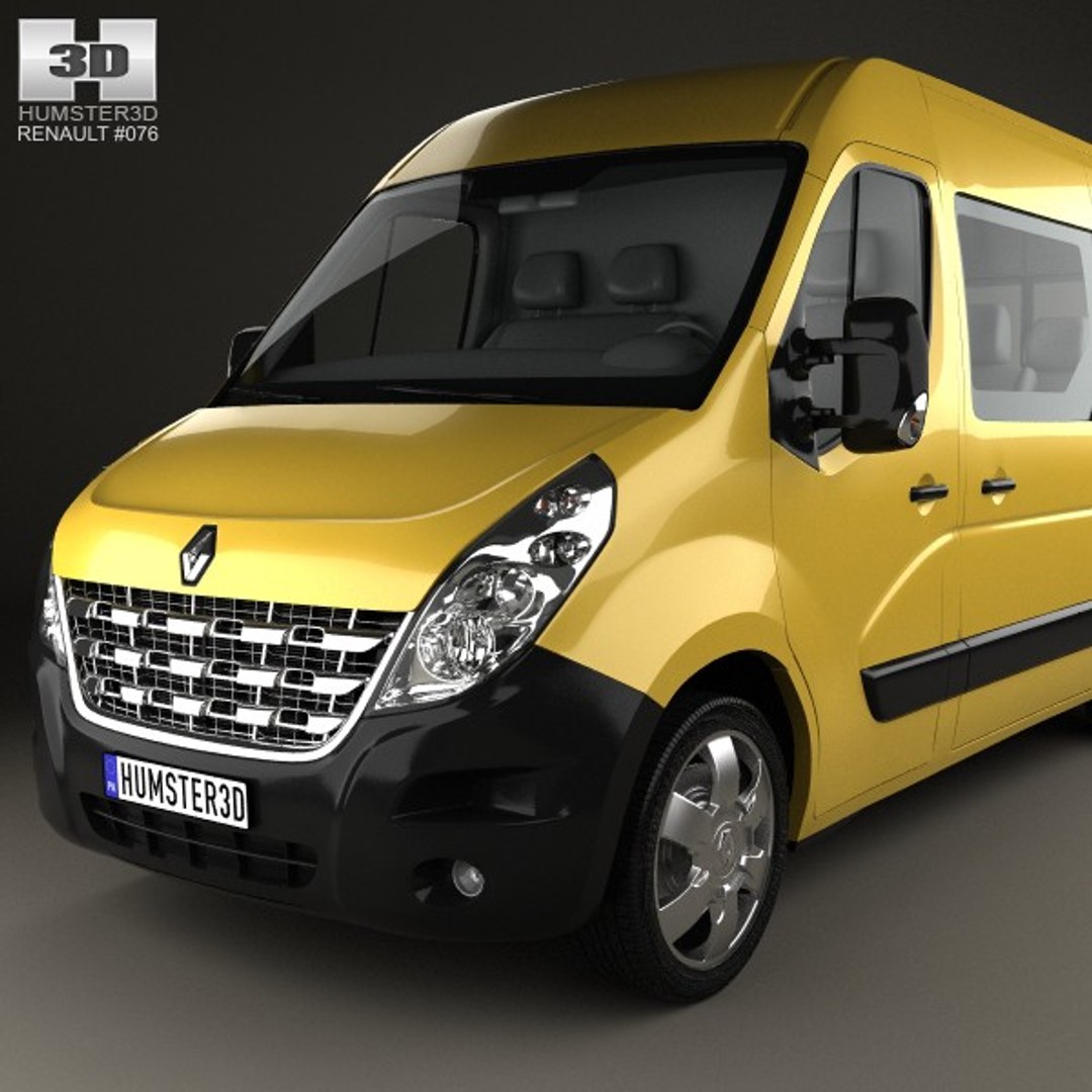 Van Passenger Renault 3d Model