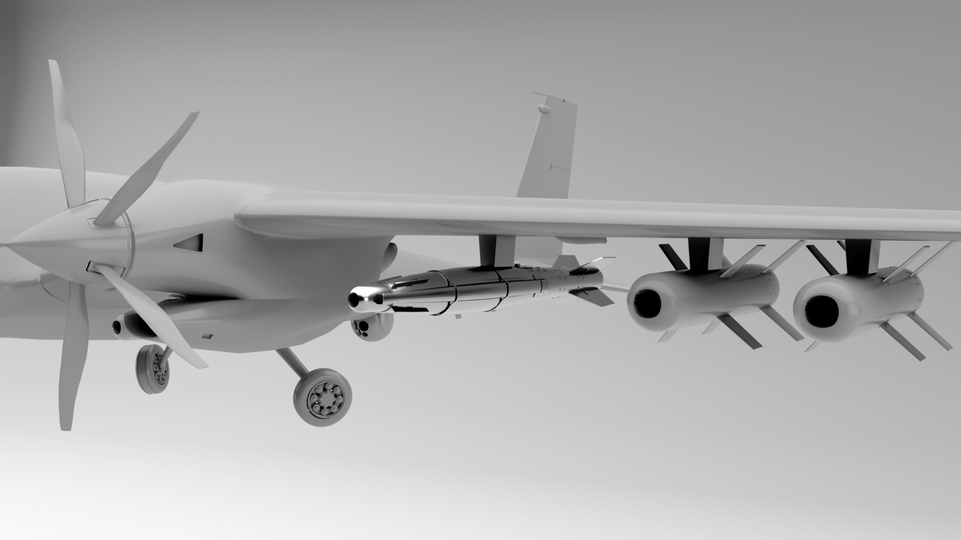 3D Model Baykar Bayraktar Akinci - TurboSquid 2182984