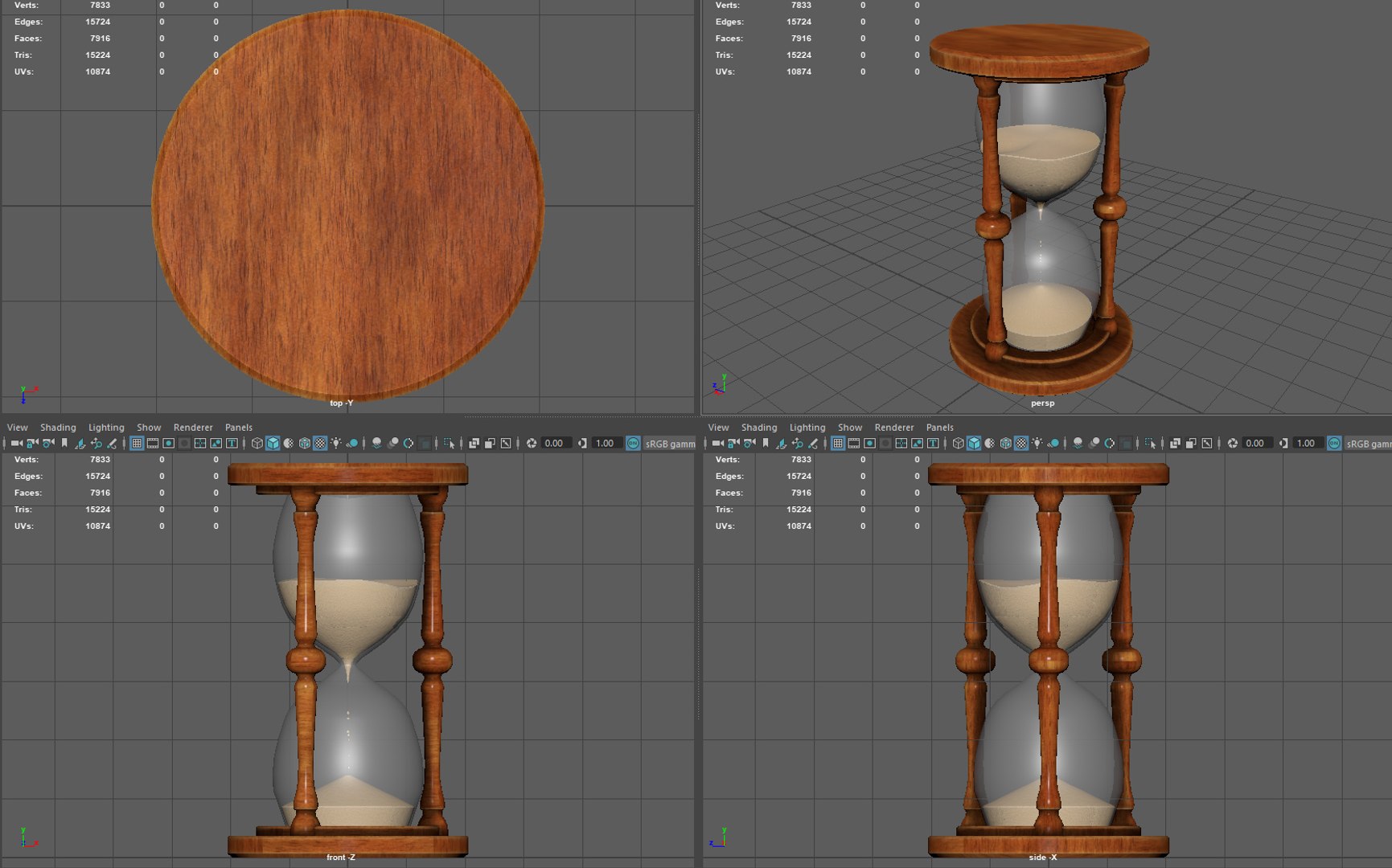 3D Hourglass - TurboSquid 2203396