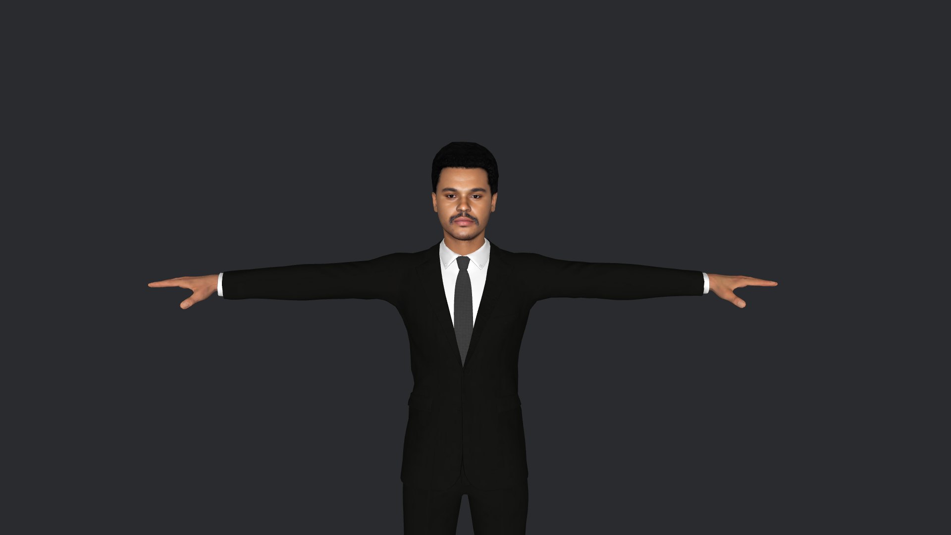 The Weeknd Hyper Realistic Full Body Fully Rigged Character Model ...