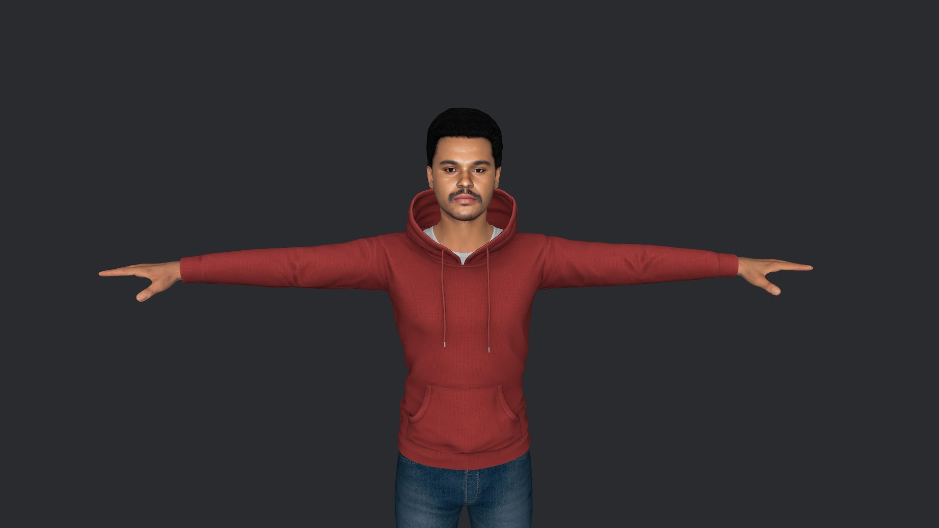 The Weeknd Hyper Realistic Full Body Fully Rigged Character Model ...
