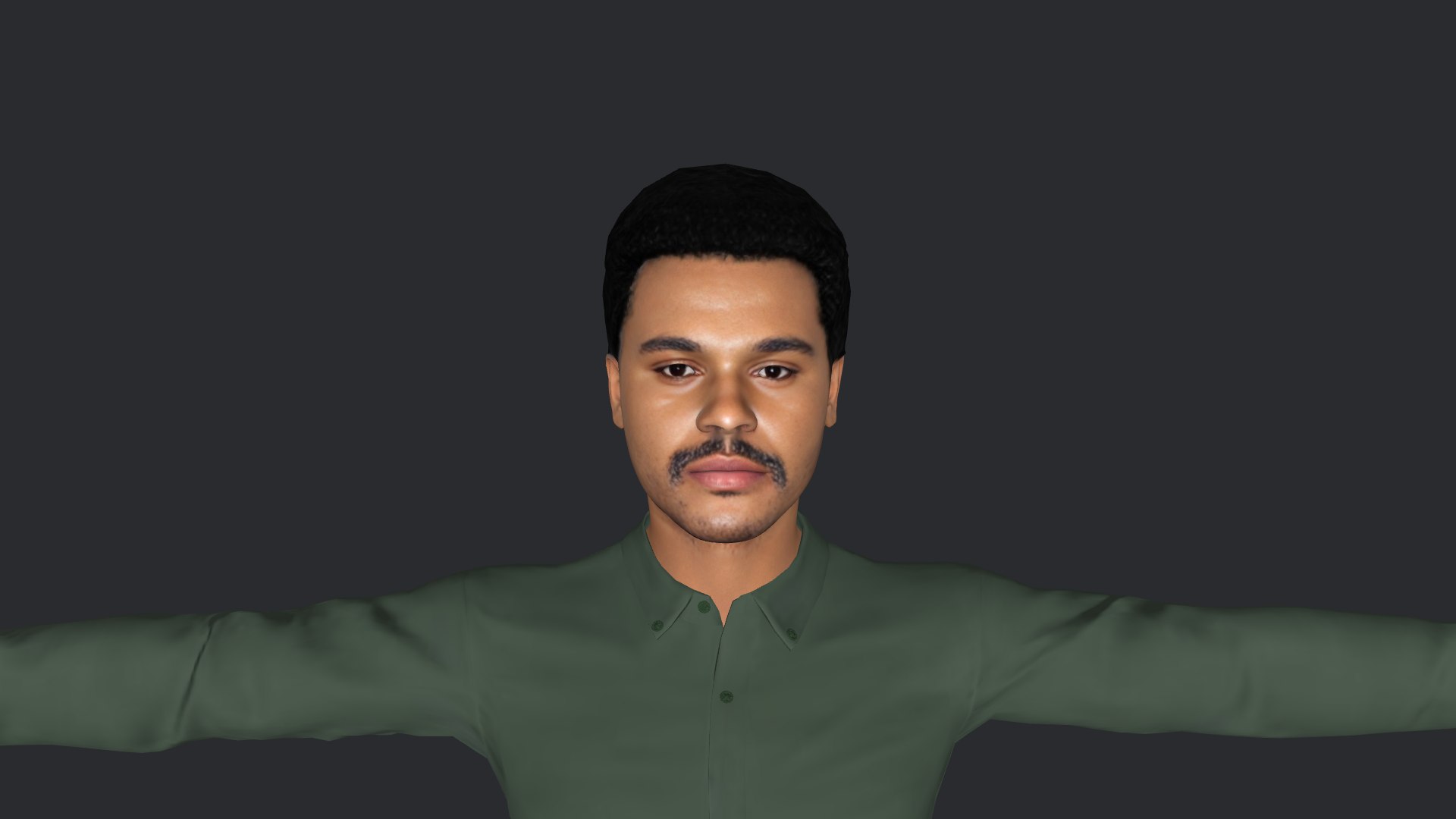 The Weeknd Hyper Realistic Full Body Fully Rigged Character Model ...