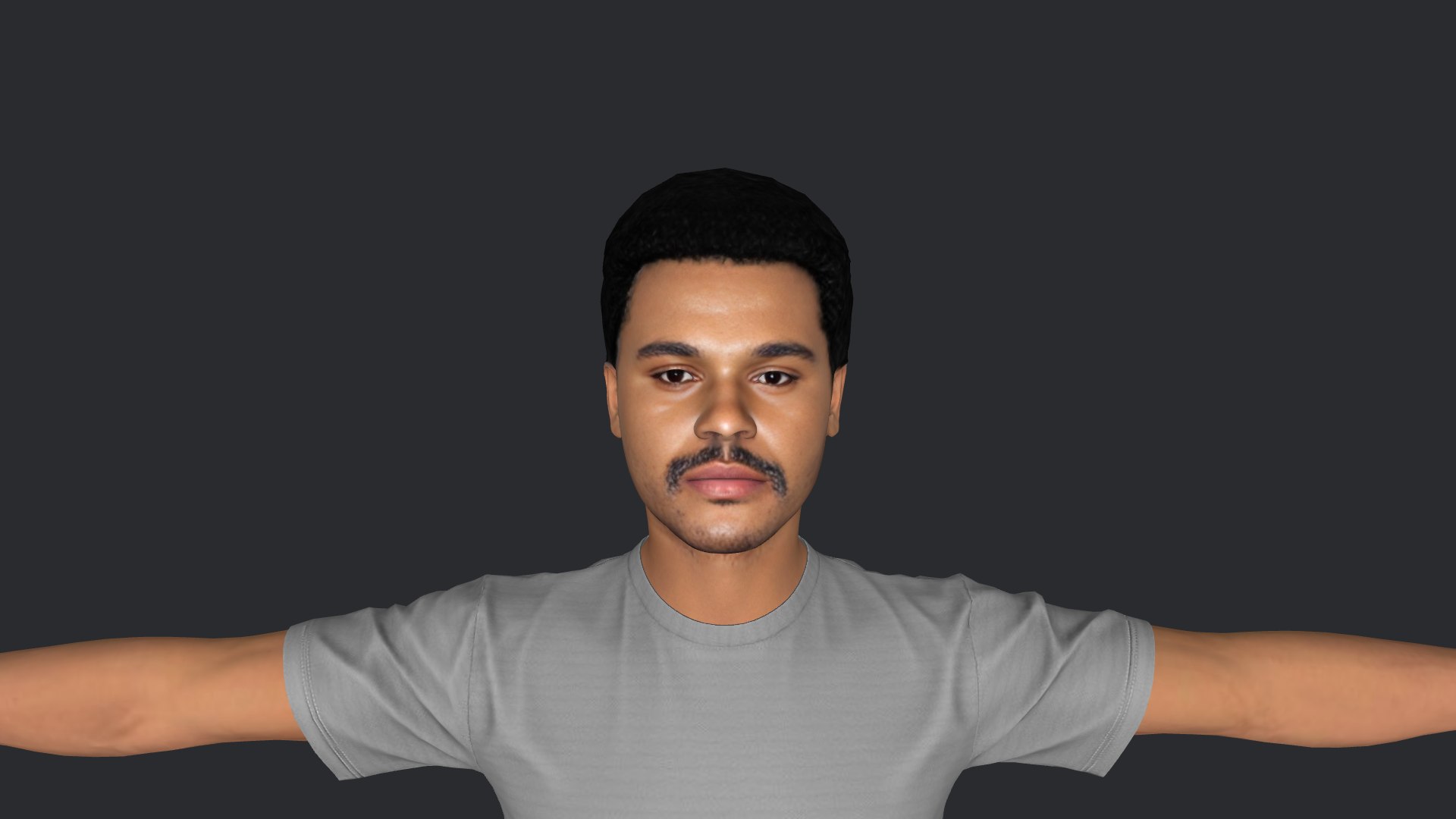 The Weeknd Hyper Realistic Full Body Fully Rigged Character Model ...