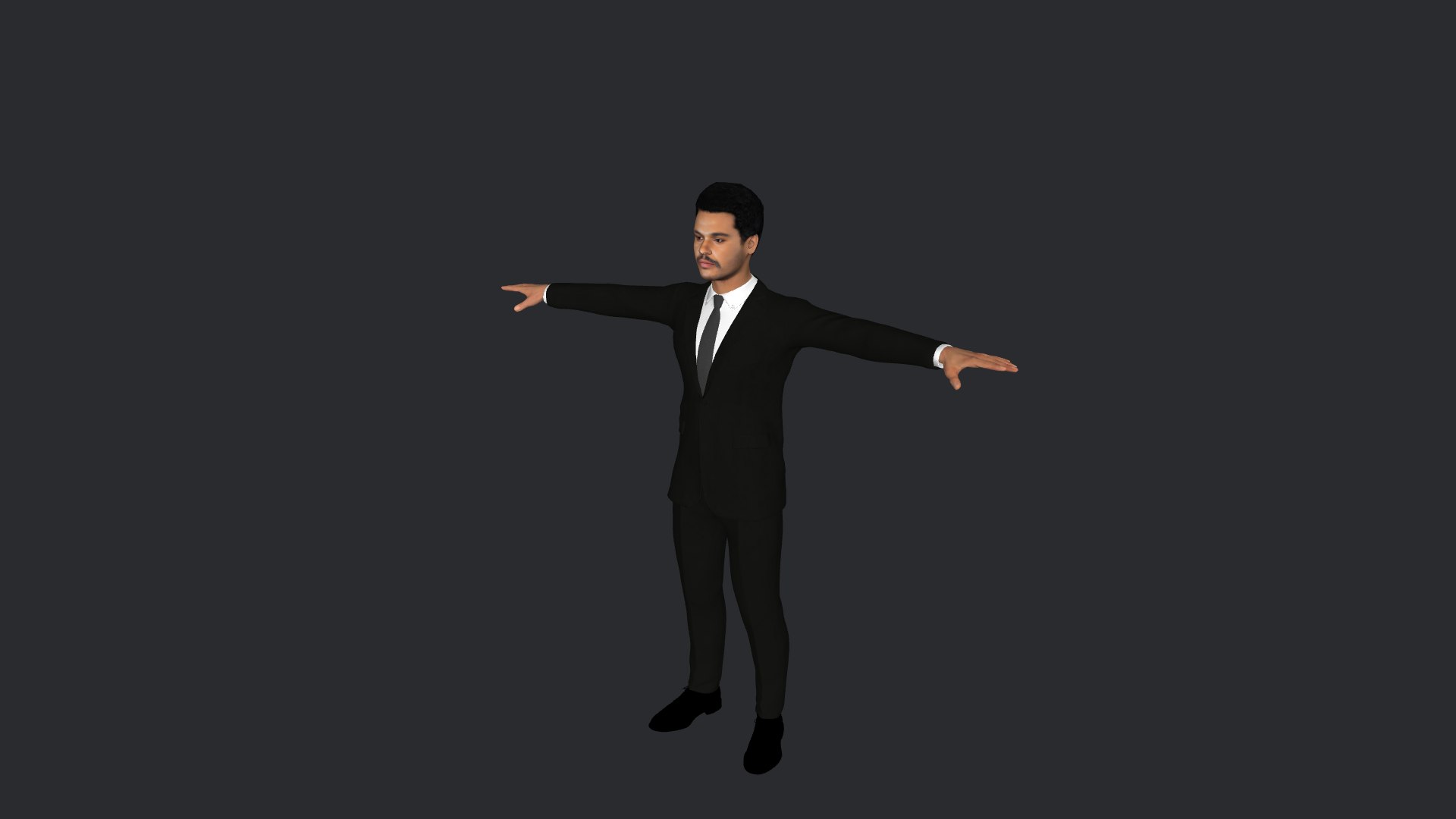 The Weeknd Hyper Realistic Full Body Fully Rigged Character Model ...