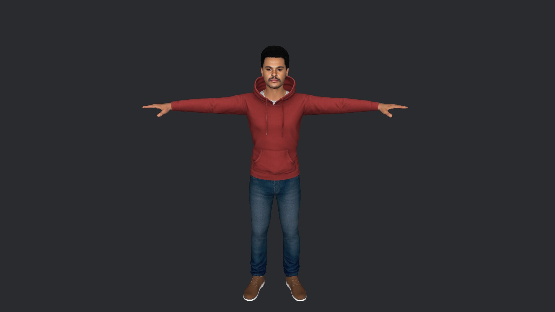The Weeknd Hyper Realistic Full Body Fully Rigged Character Model ...