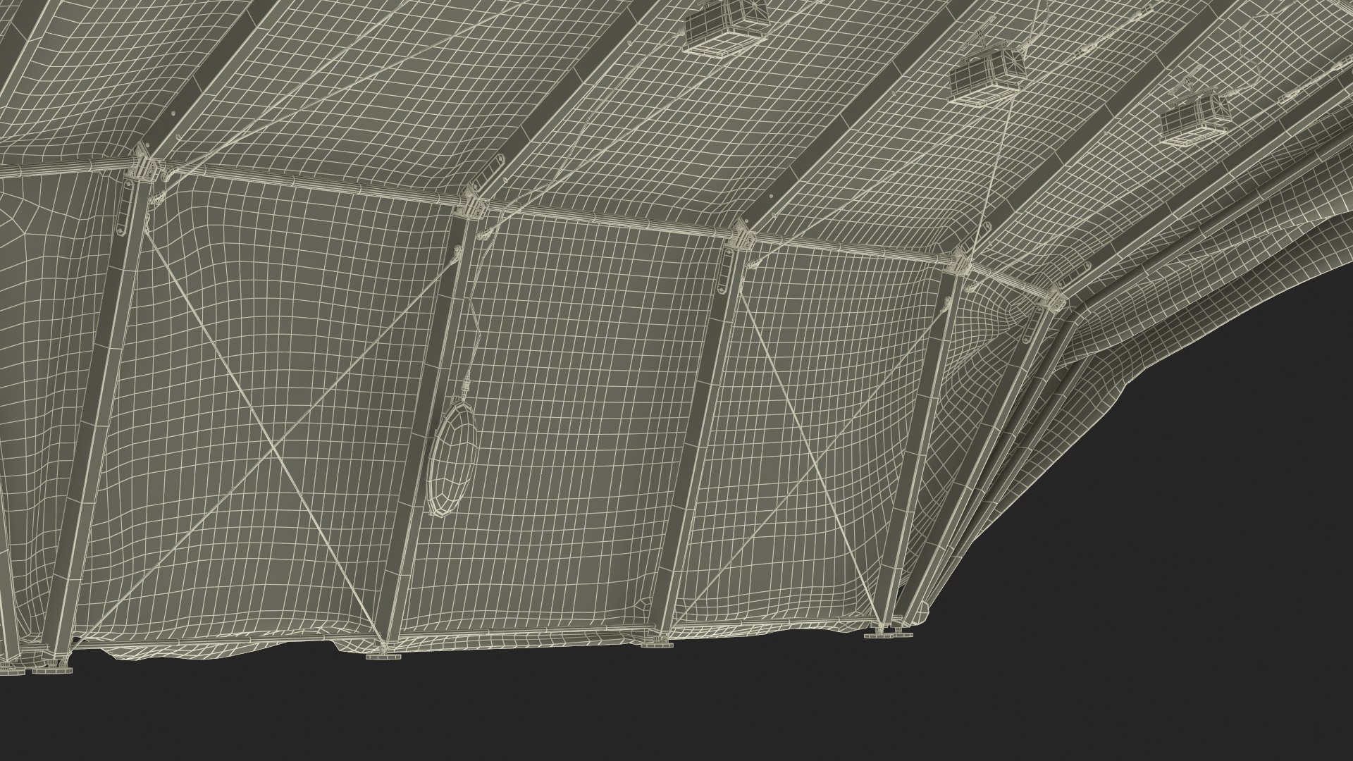 3D Deployed Tactical Aircraft Shelter Beige Model - TurboSquid 2421826