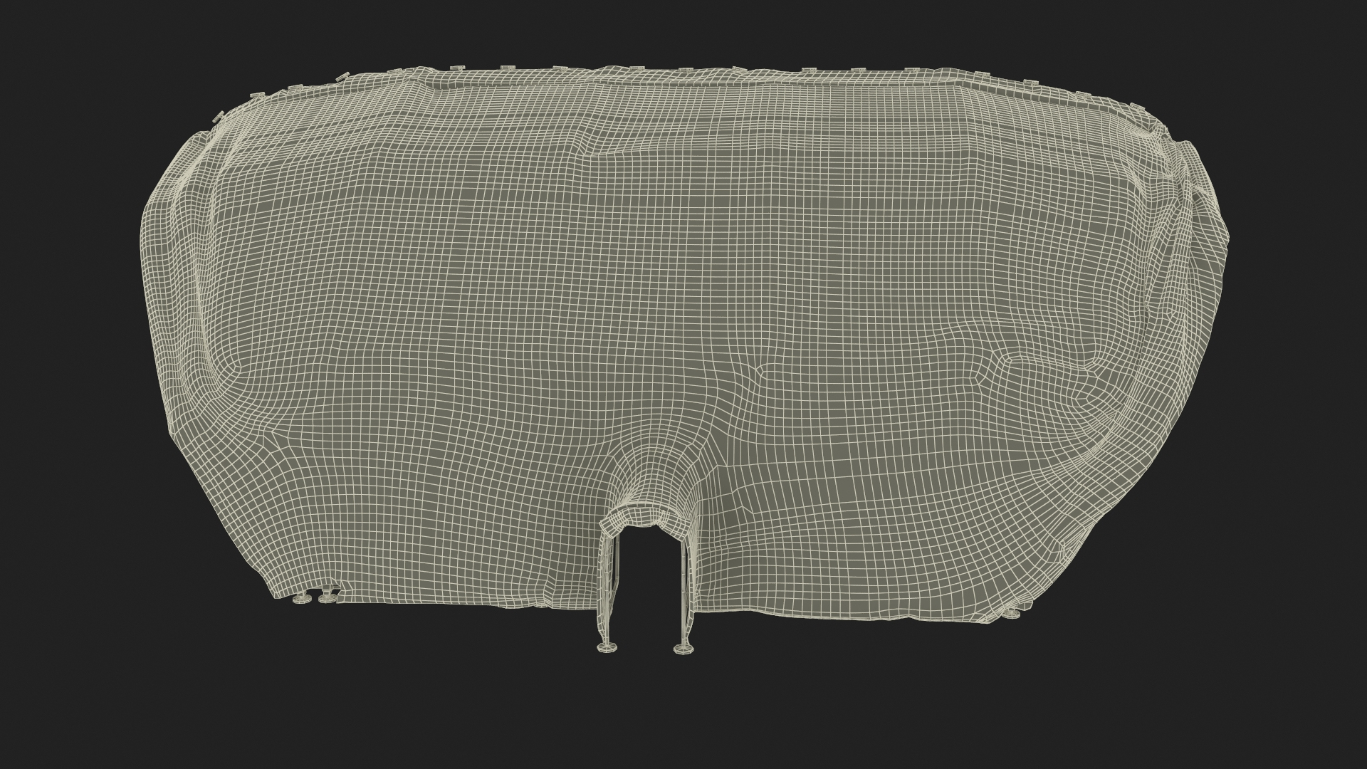 3D Deployed Tactical Aircraft Shelter Beige Model - TurboSquid 2421826
