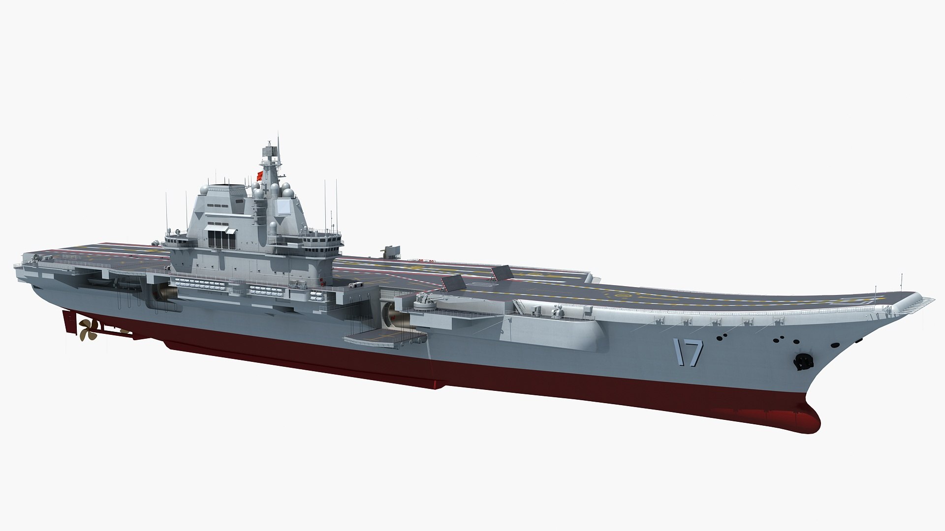 China Aircraft Carrier CV17 3D Model - TurboSquid 2113179