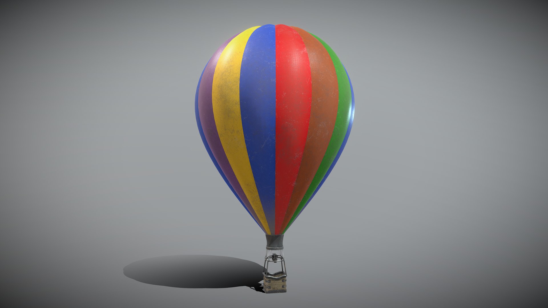 3D Hot Air Balloon Model - TurboSquid 2399410