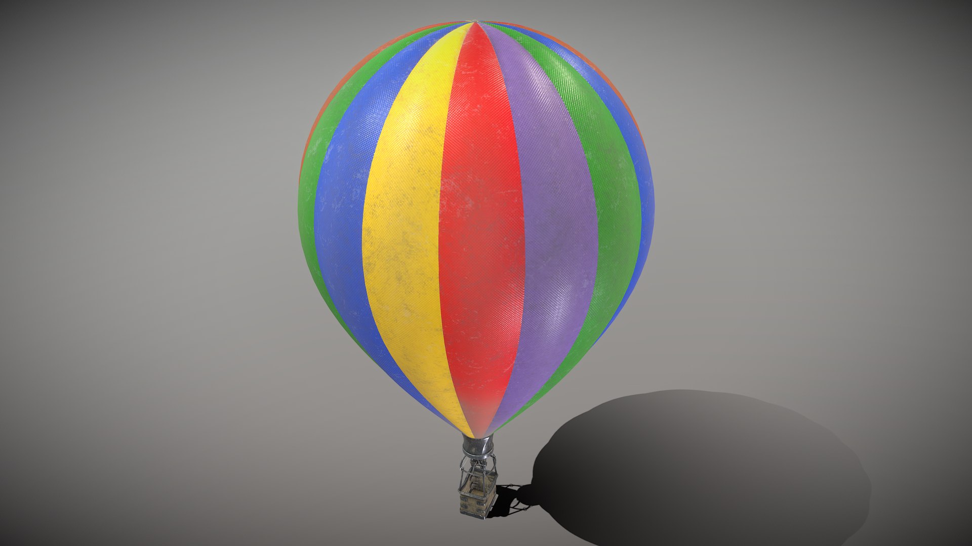 3D Hot Air Balloon Model - TurboSquid 2399410