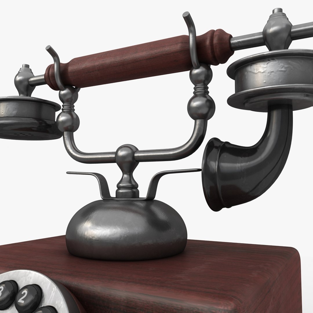 max realistic antique telephone