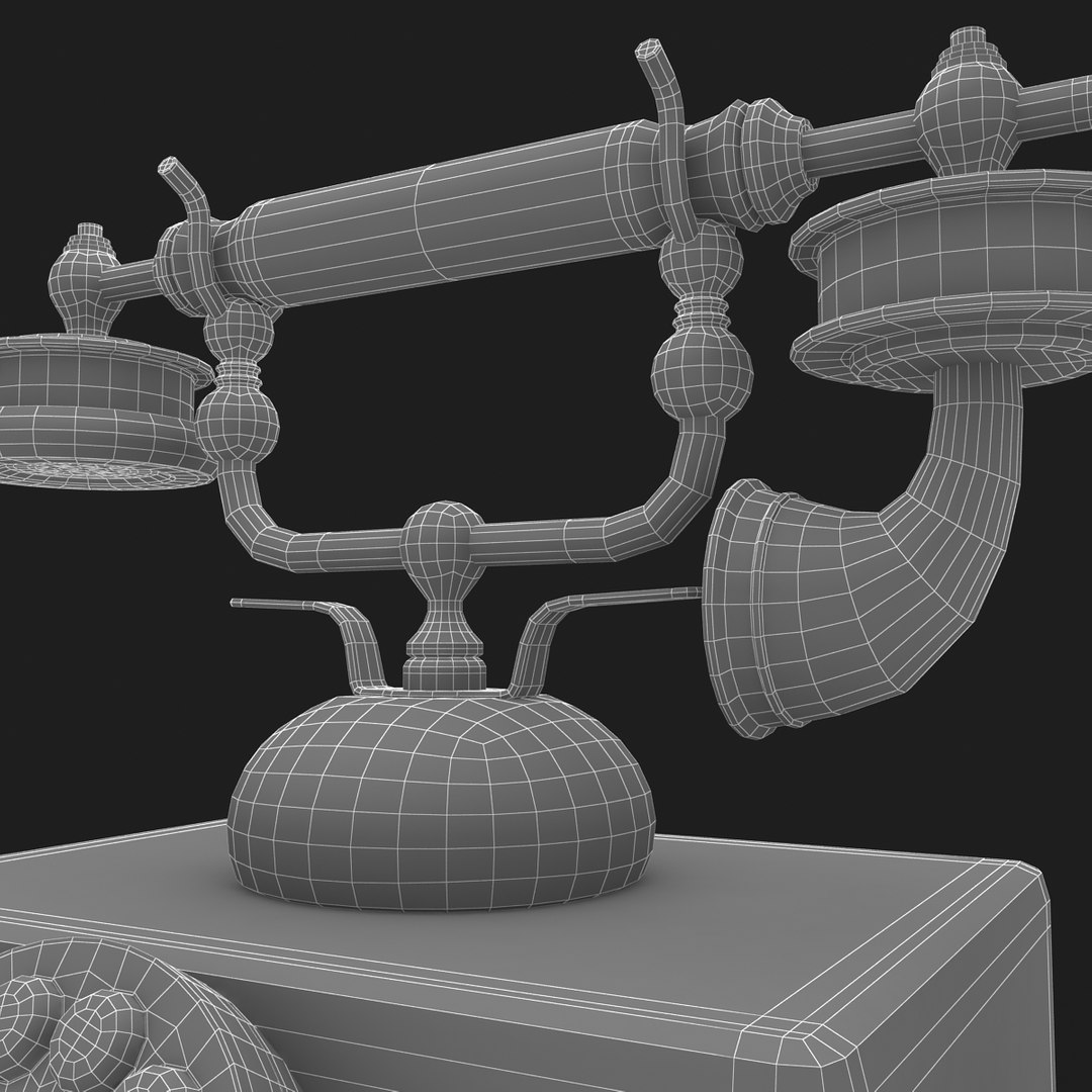 max realistic antique telephone