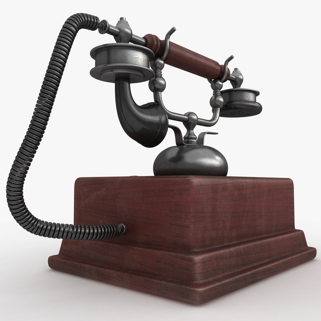 max realistic antique telephone