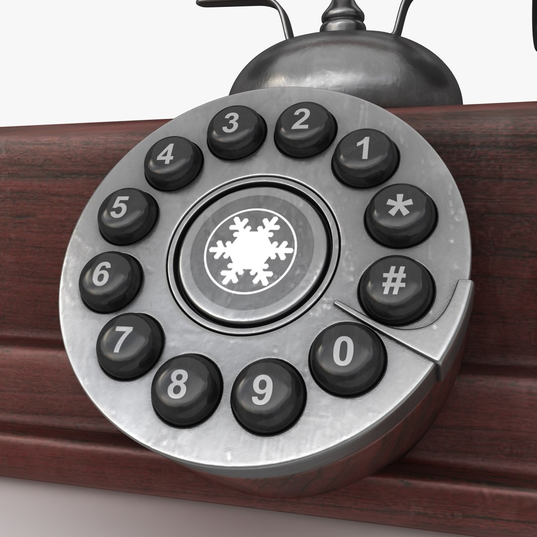 max realistic antique telephone