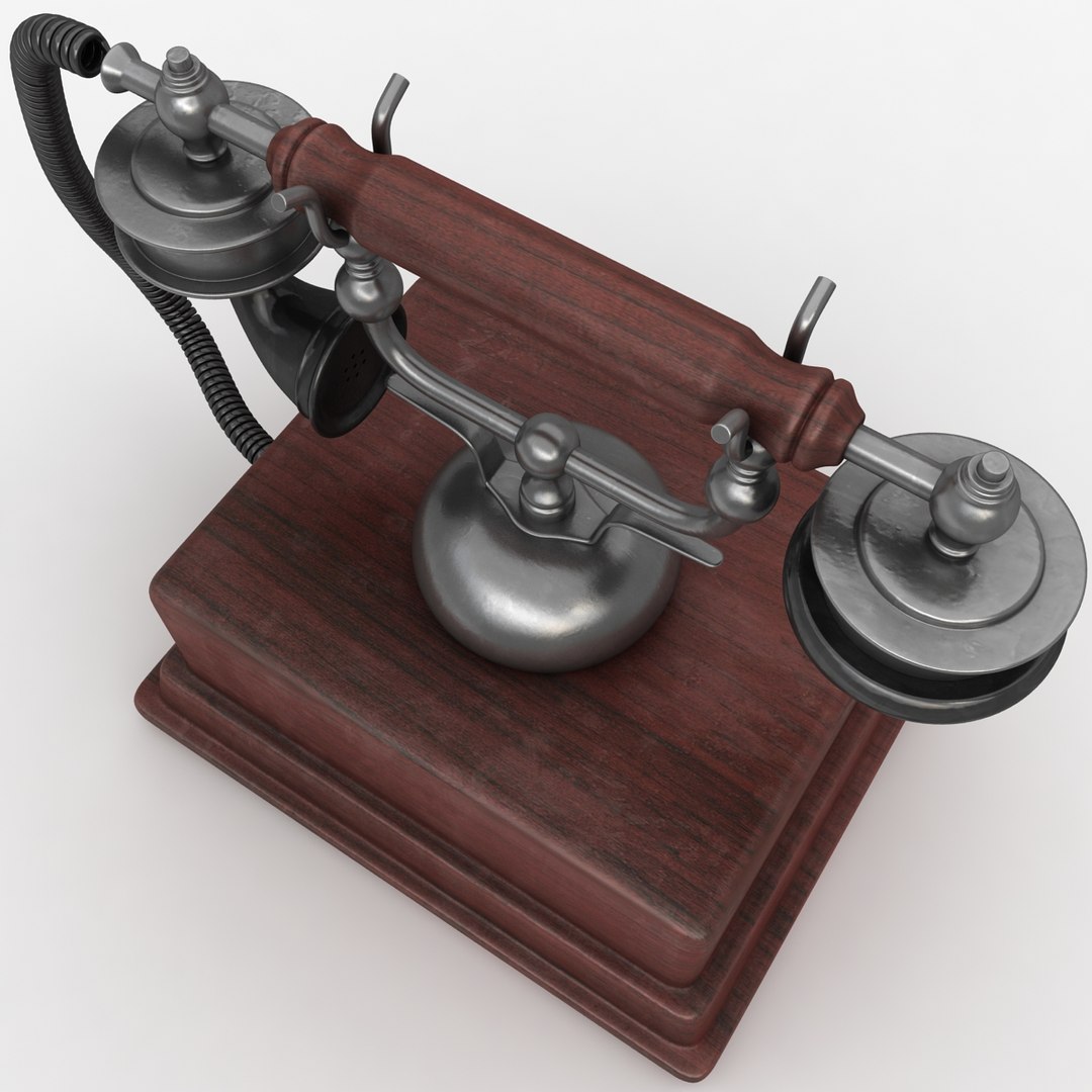 max realistic antique telephone