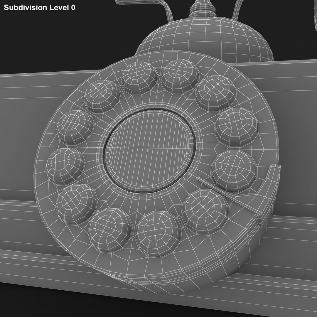 max realistic antique telephone