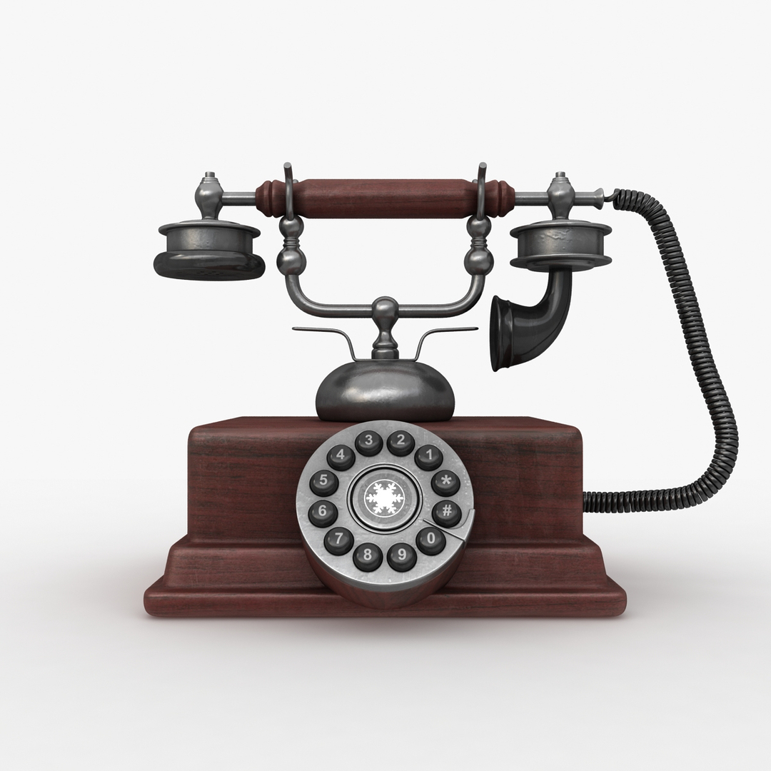 max realistic antique telephone