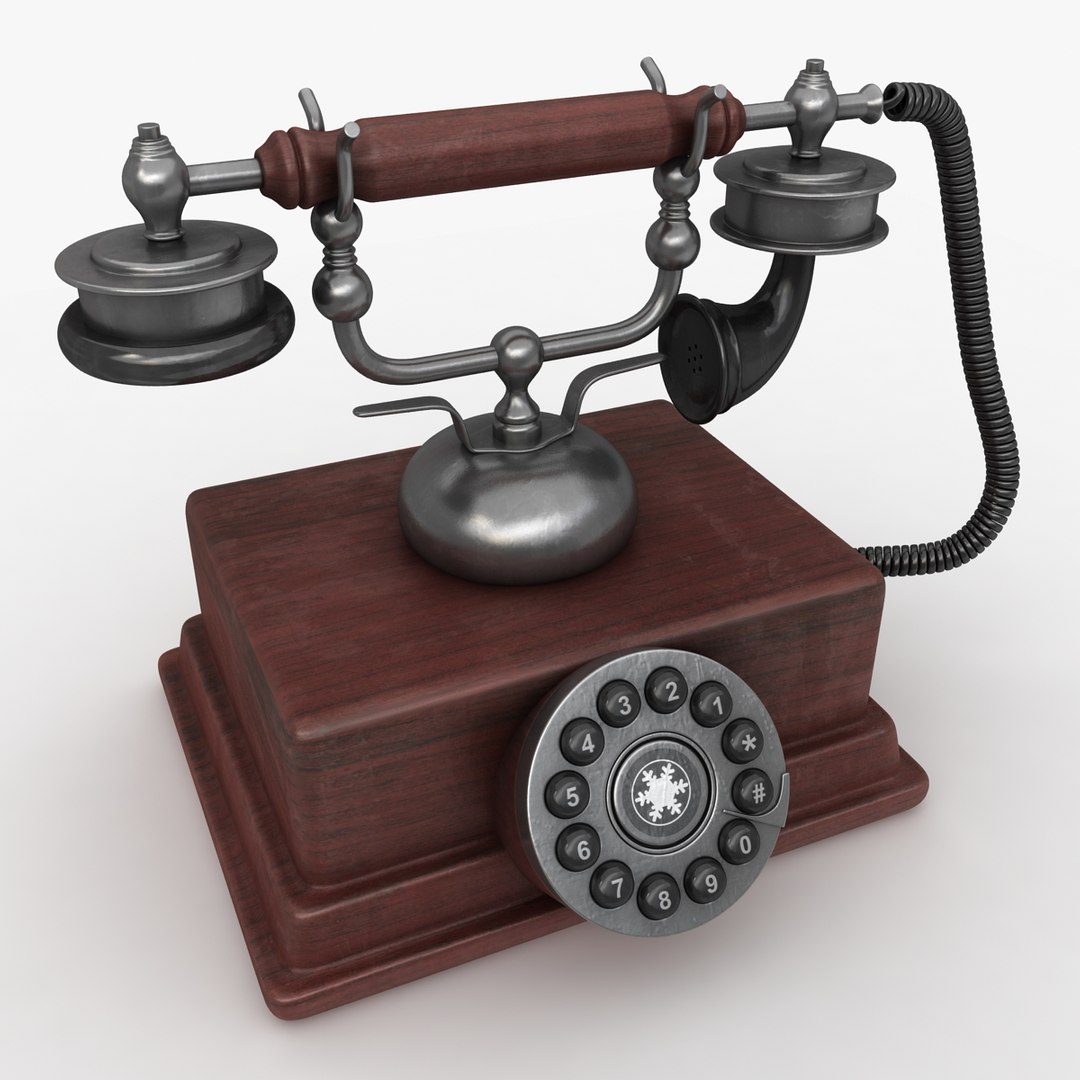 max realistic antique telephone