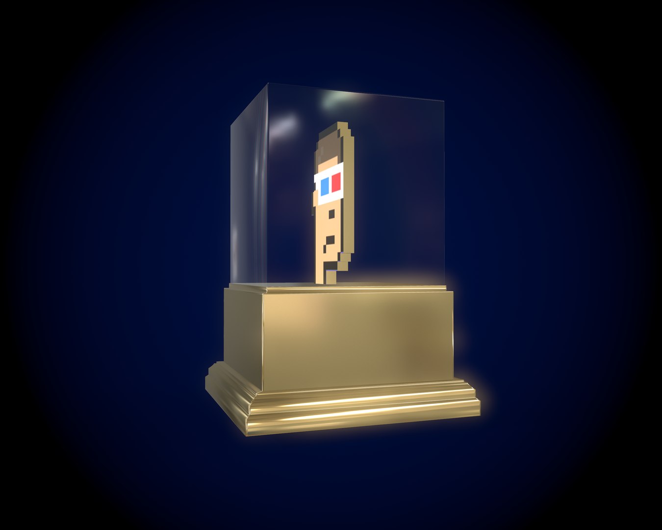 Gold Punk Low-poly 3D Model - TurboSquid 1857232