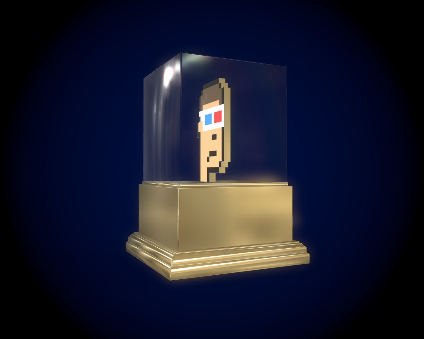 Gold Punk Low-poly 3D Model - TurboSquid 1857232