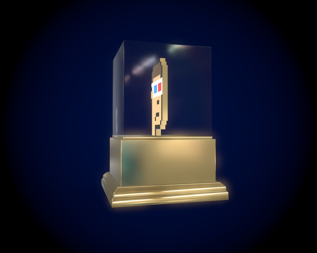 Gold Punk Low-poly 3D Model - TurboSquid 1857232