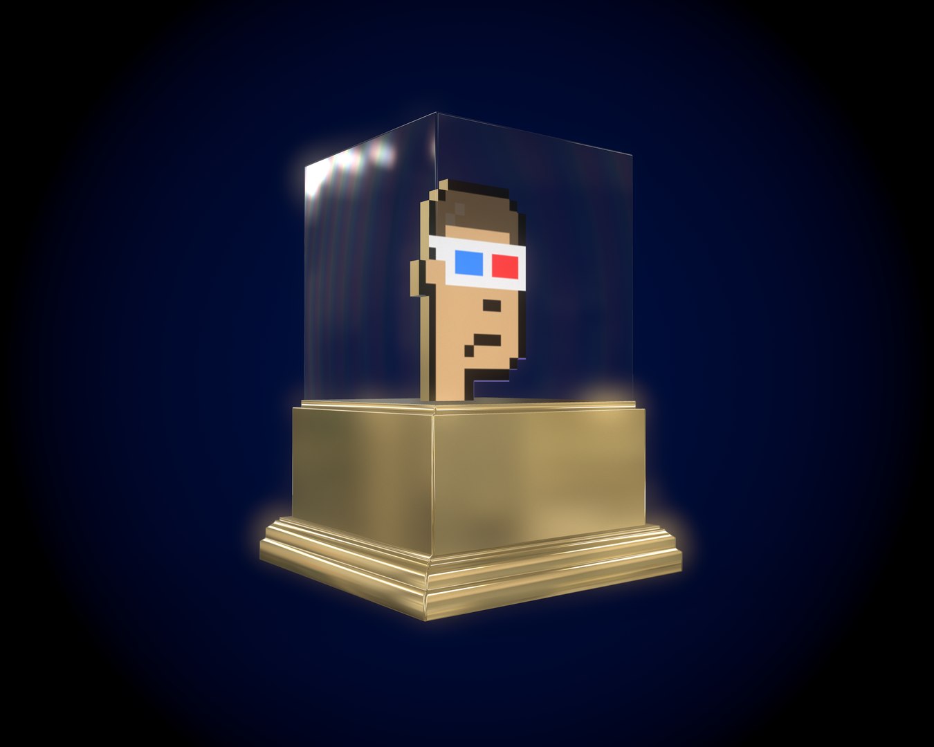 Gold Punk Low-poly 3D Model - TurboSquid 1857232