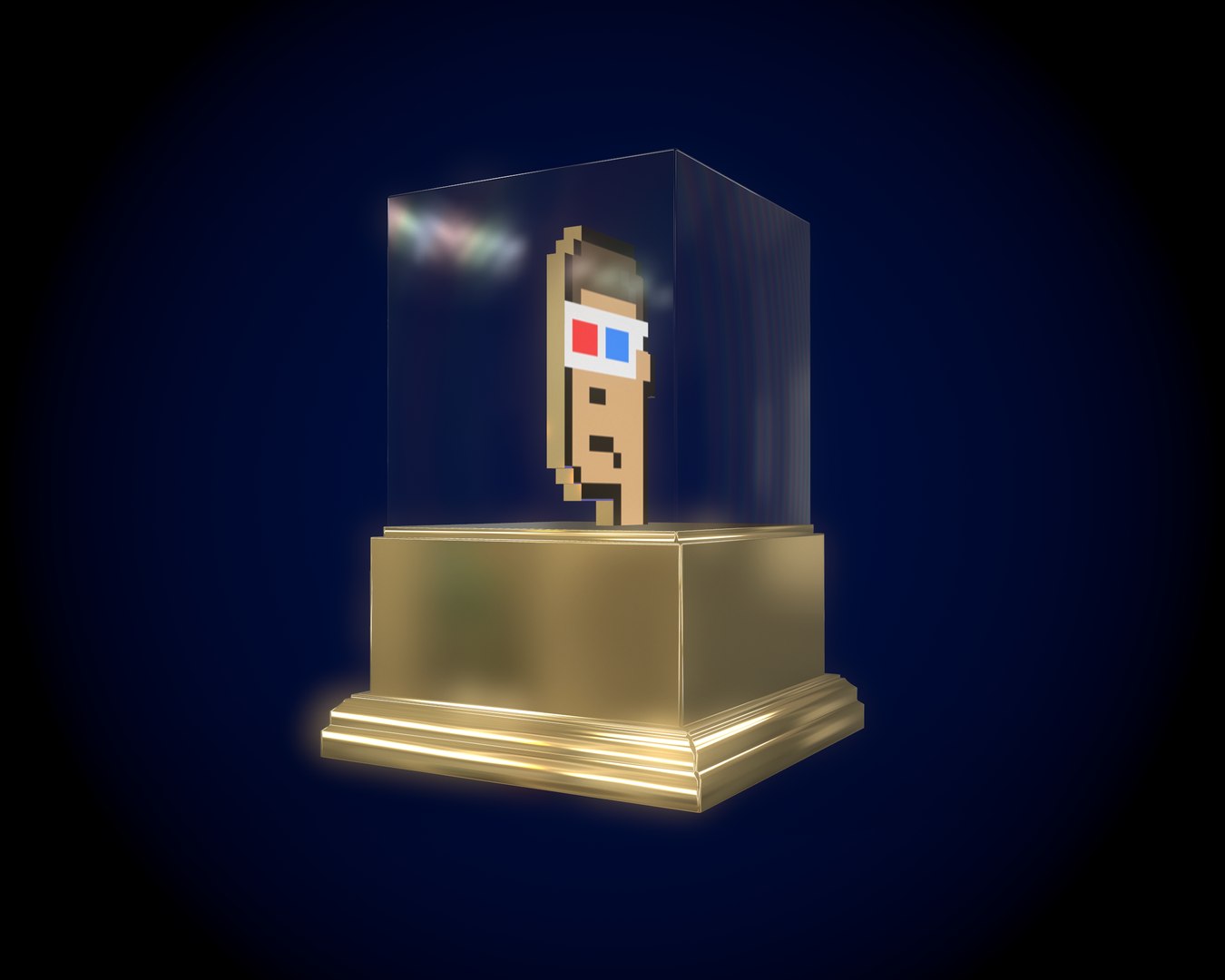 Gold Punk Low-poly 3D Model - TurboSquid 1857232