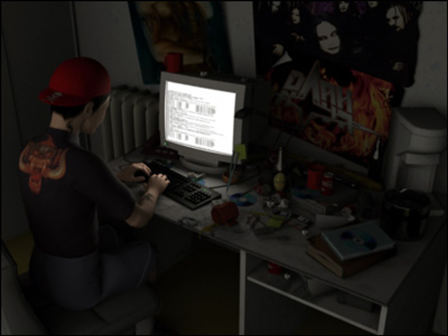 Hacker Boy 3d Model