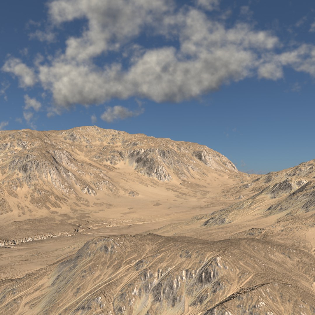 3D Desert Landscape 01 - TurboSquid 1936301