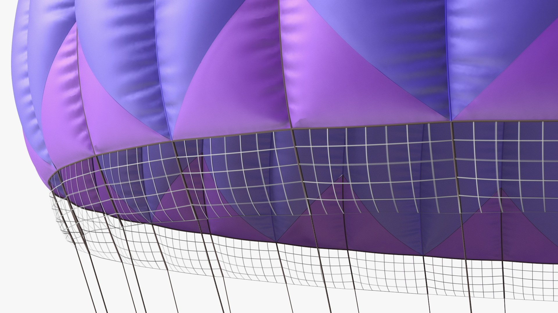 3D Round Color Parachute - TurboSquid 2222187