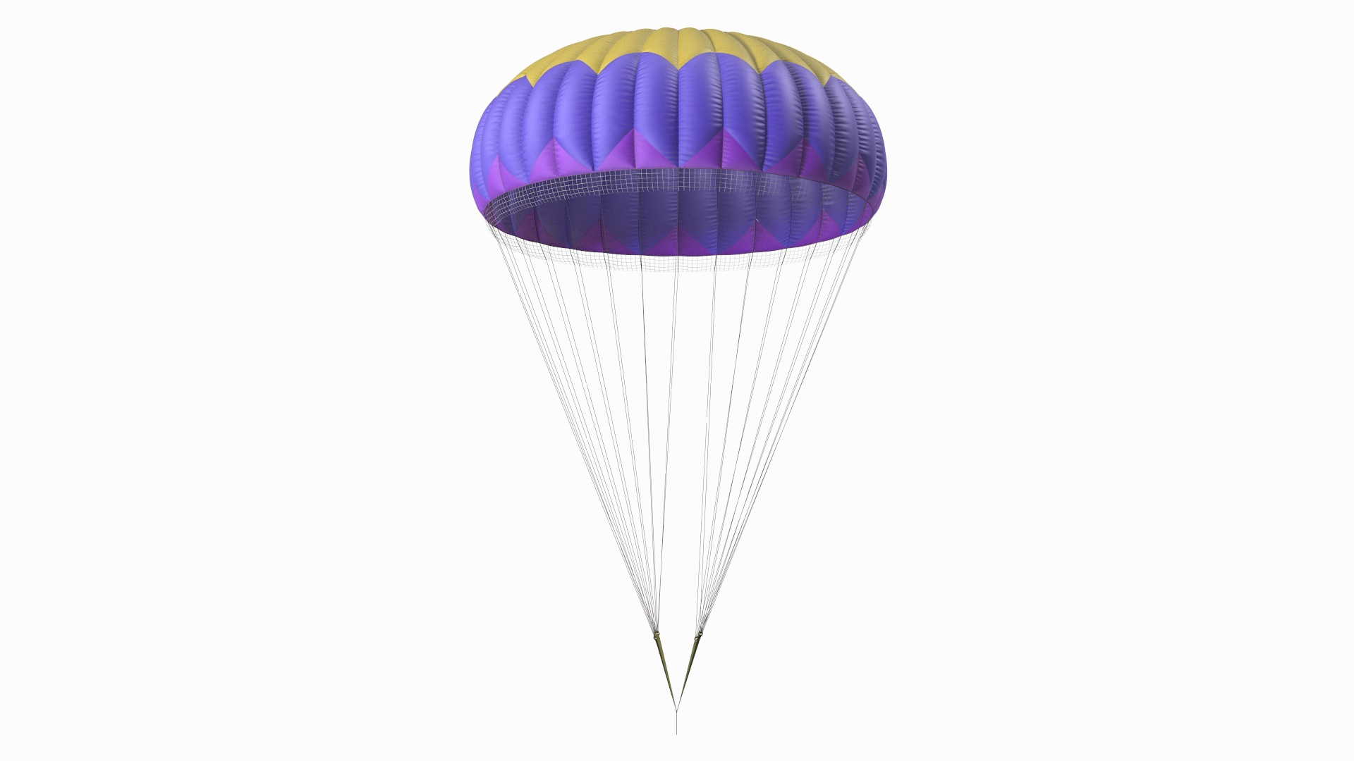 3D Round Color Parachute - TurboSquid 2222187