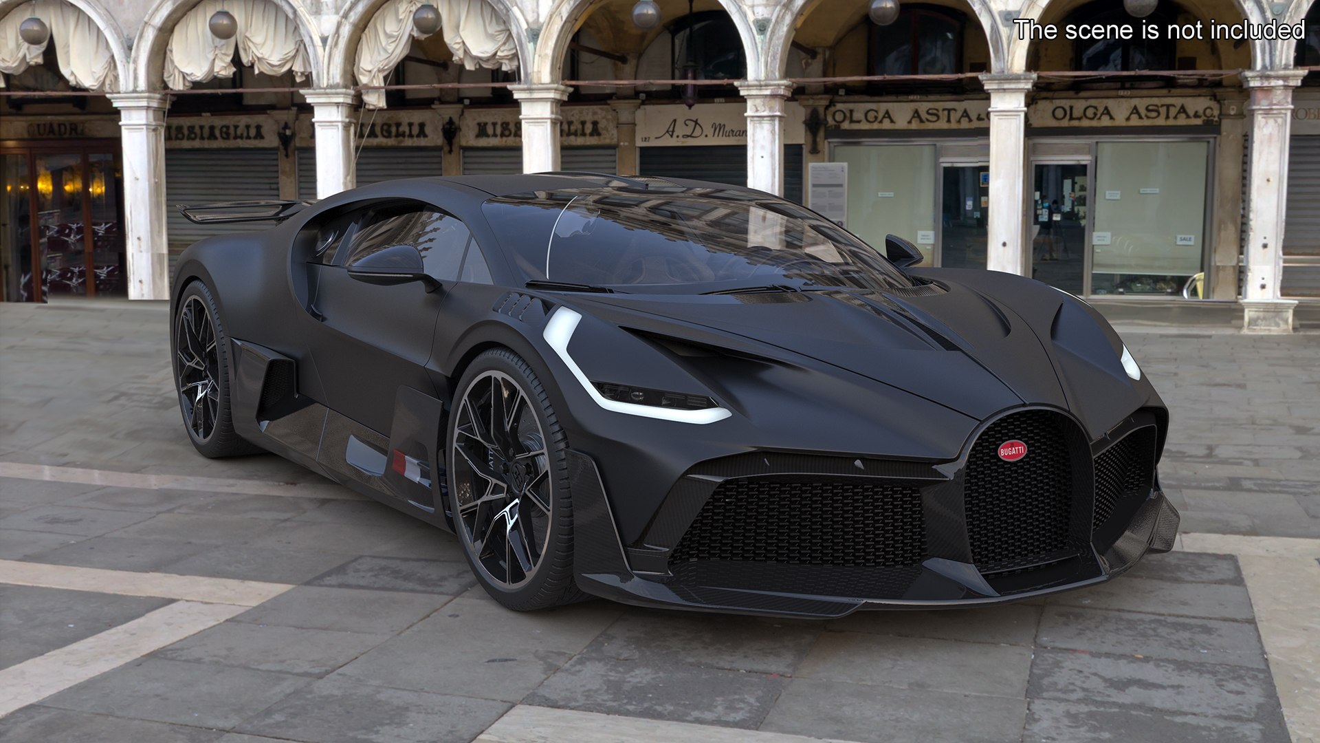 Bugatti Divo Black Rigged 3D Model - TurboSquid 2289530