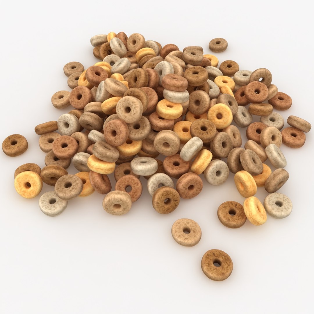 3d Model Realistic Cheerios Plain Pose