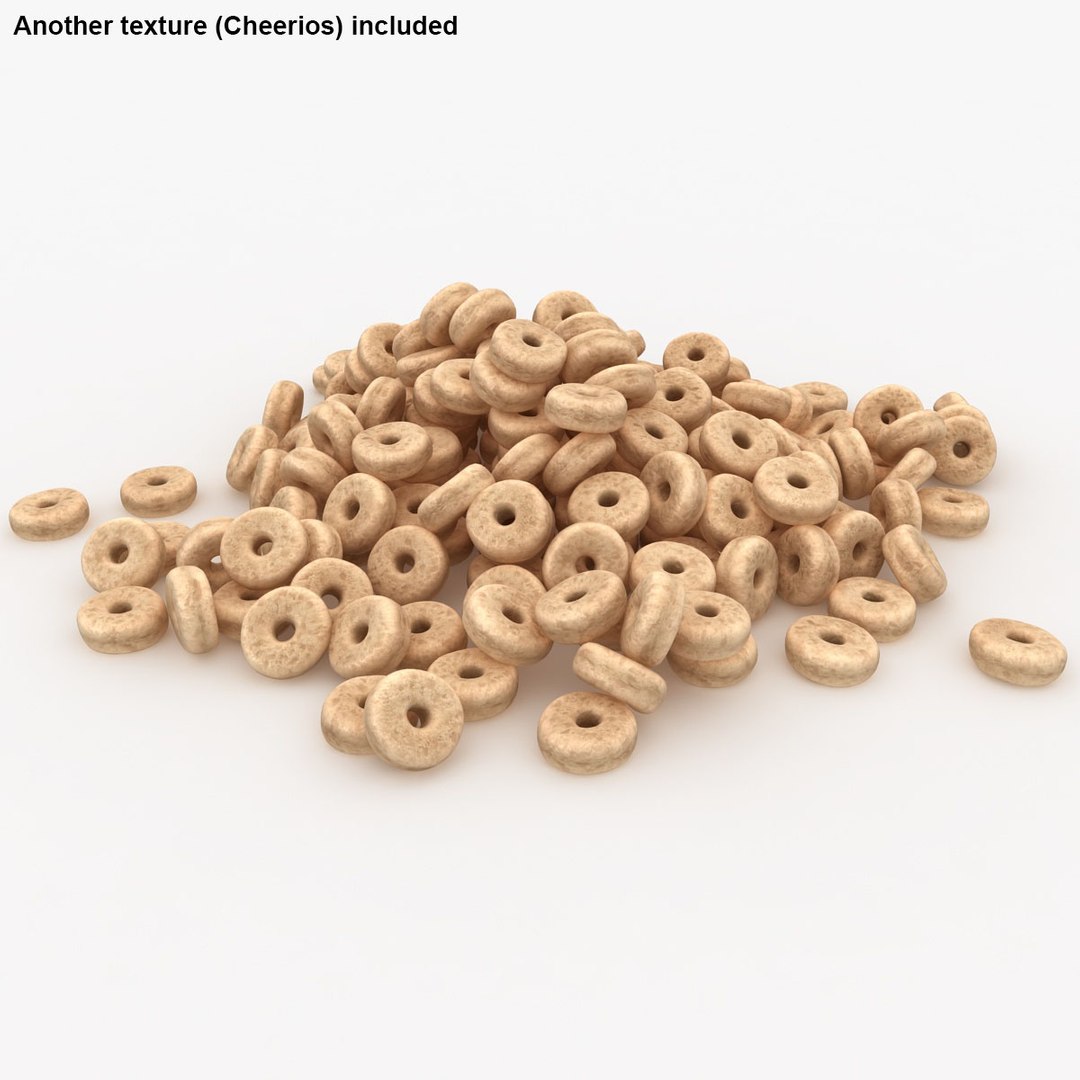 3d Model Realistic Cheerios Plain Pose