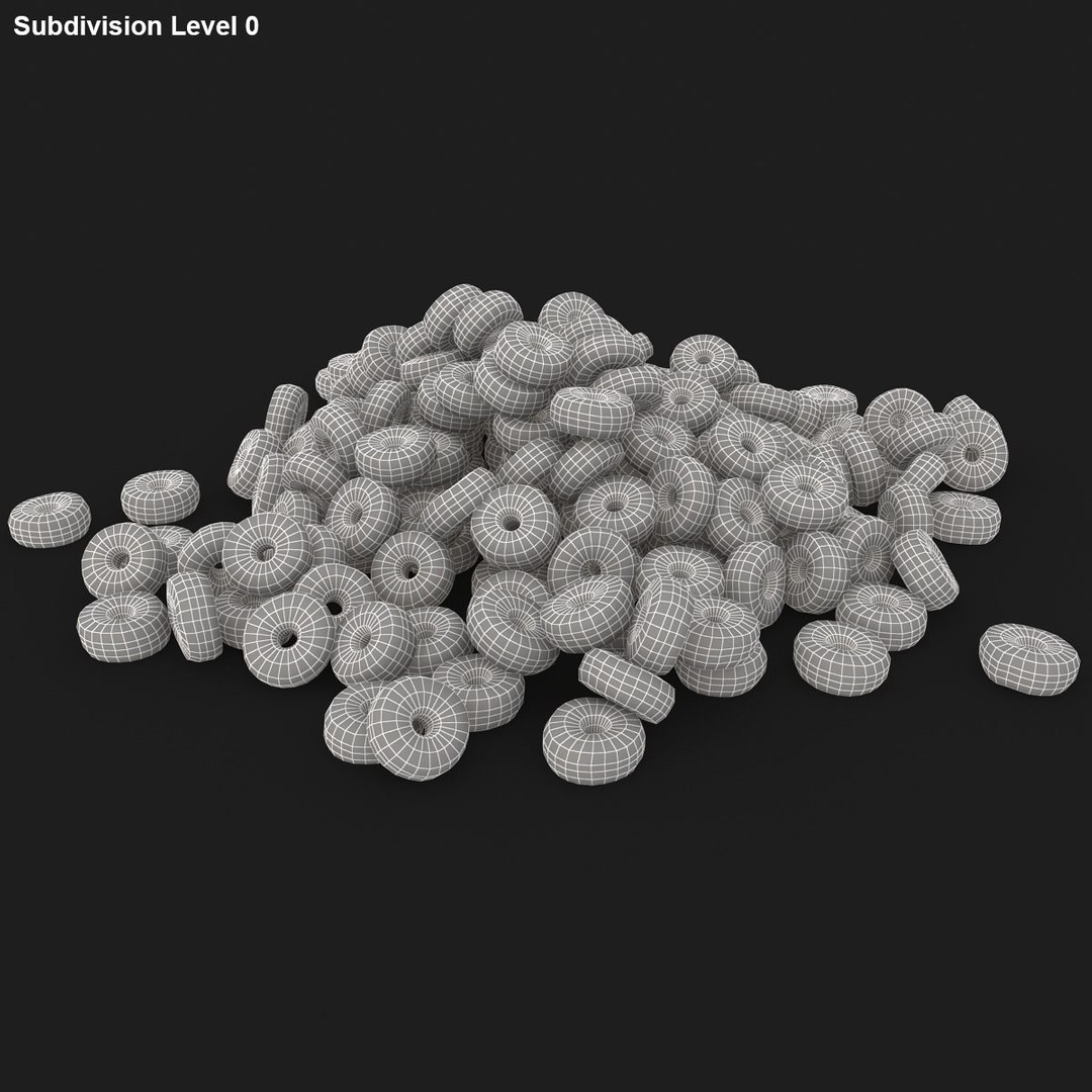 3d Model Realistic Cheerios Plain Pose