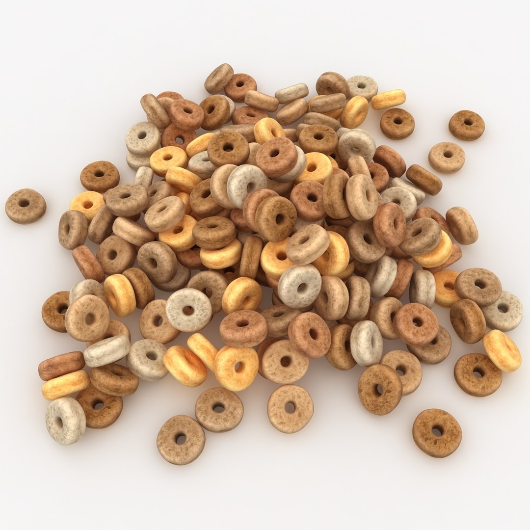 3d Model Realistic Cheerios Plain Pose